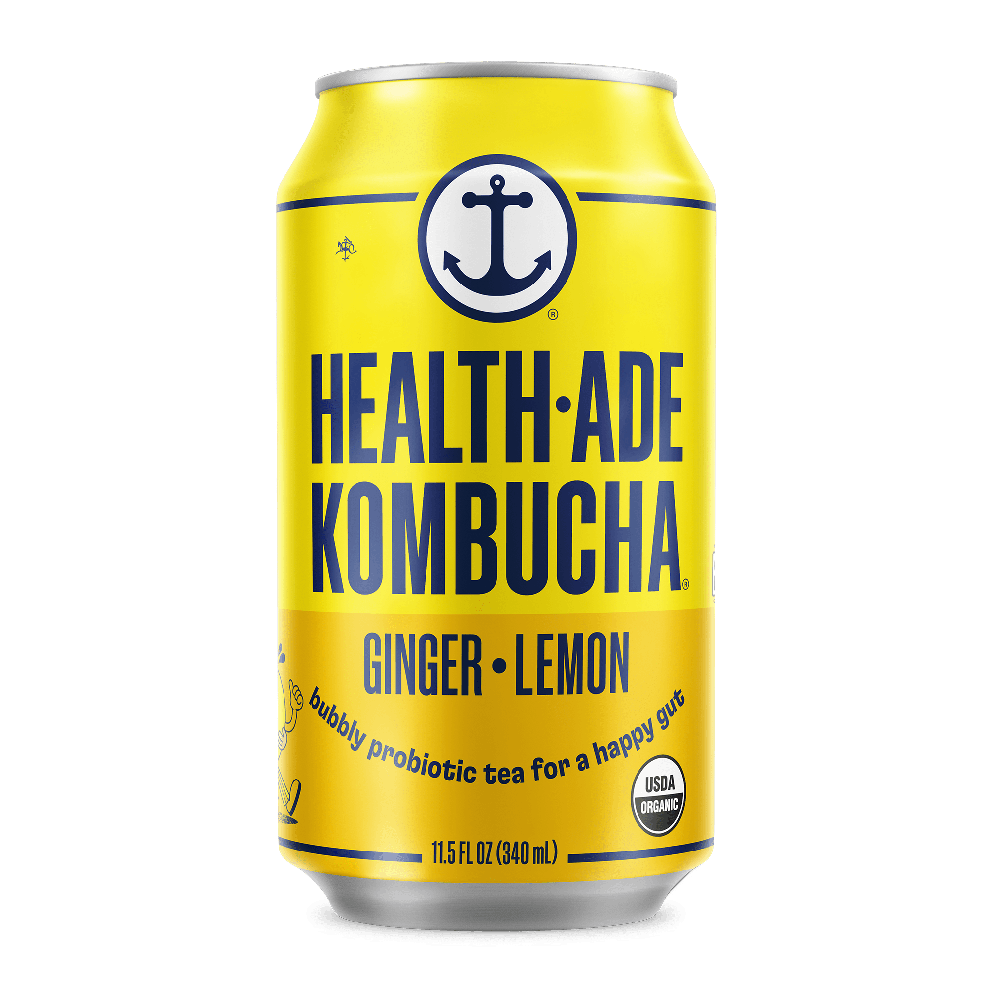 Ginger-Lemon Kombucha in Cans – Health-Ade